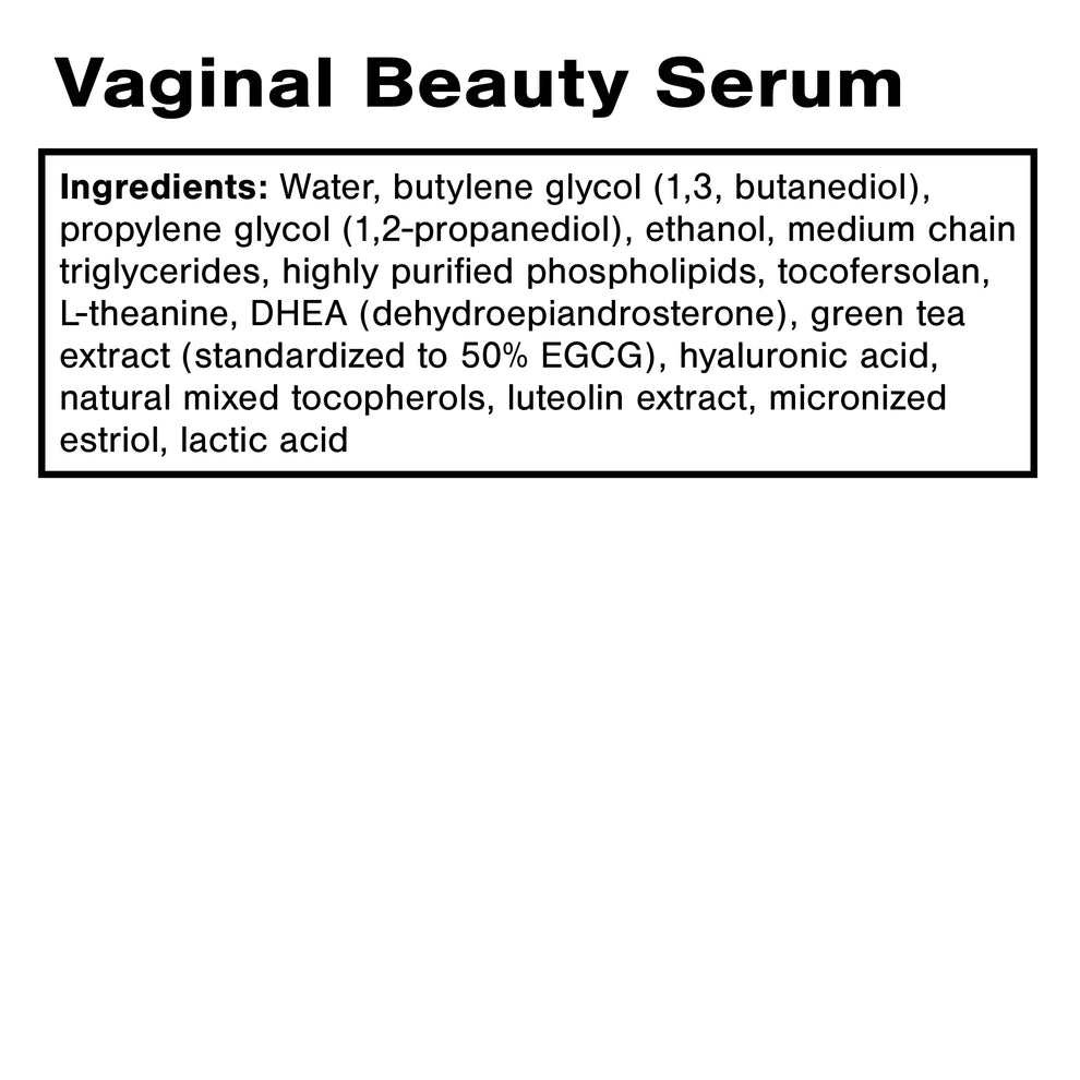 Vaginal Beauty Serum - With Estriol, DHEA, + Hyaluronic Acid