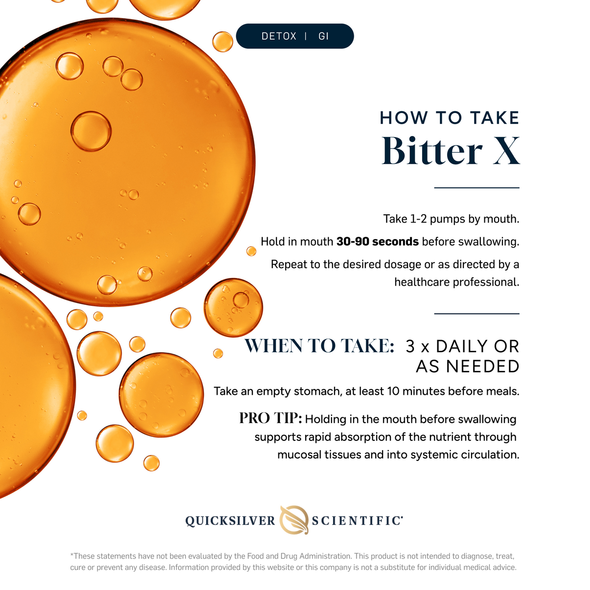 Bitter X - Detox Support Botanicals Supplement - Quicksilver