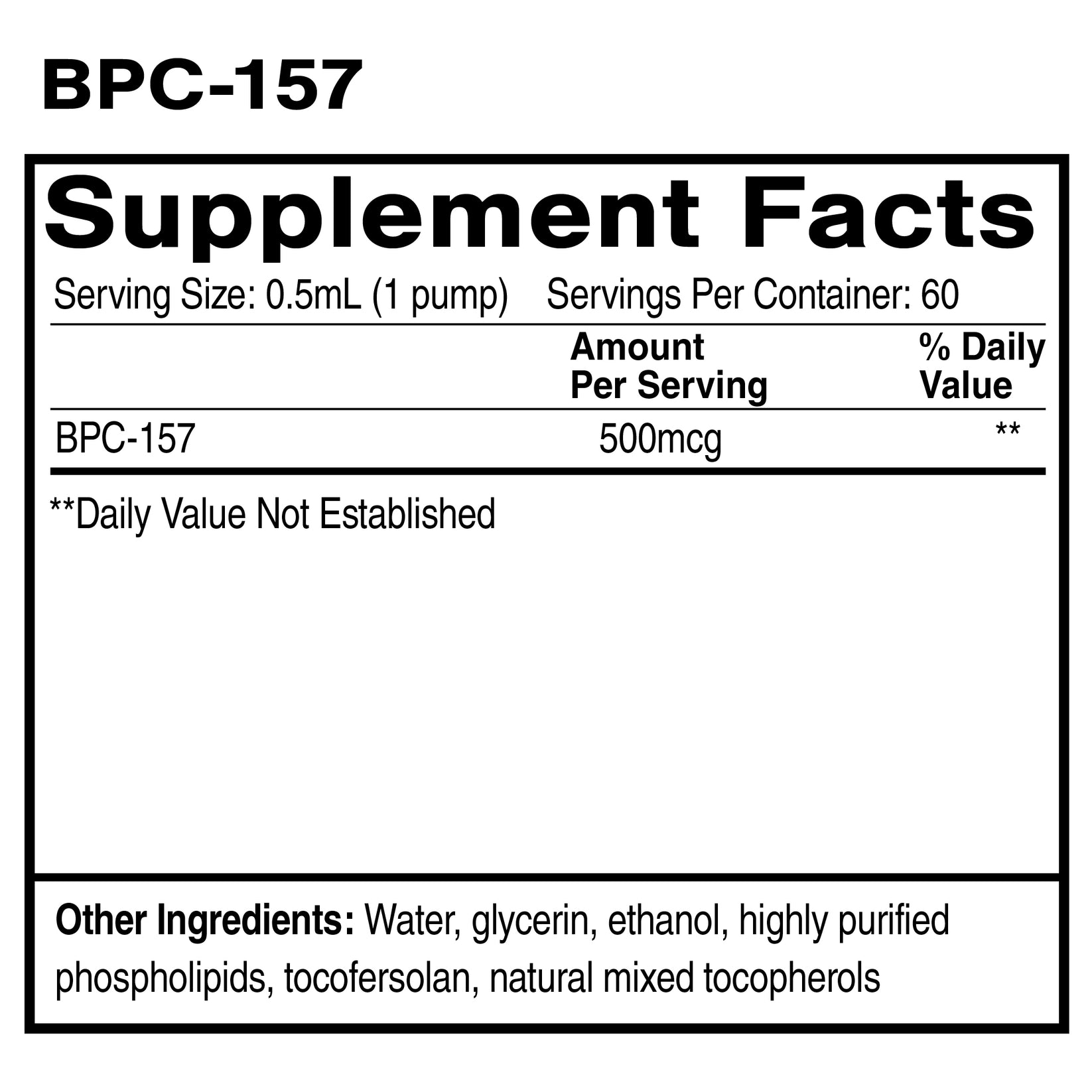 Oral Liposomal BPC-157 - Tissue Healing Support Supplement