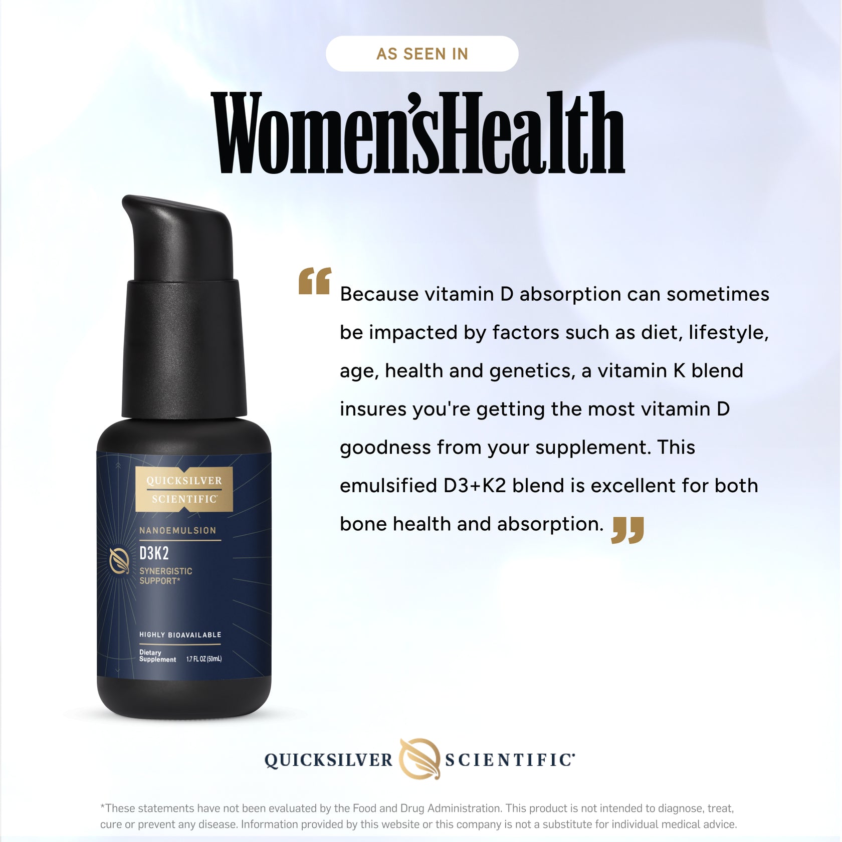 Liposomal D3K2 - For Heart, Bone Health, + Immune Support