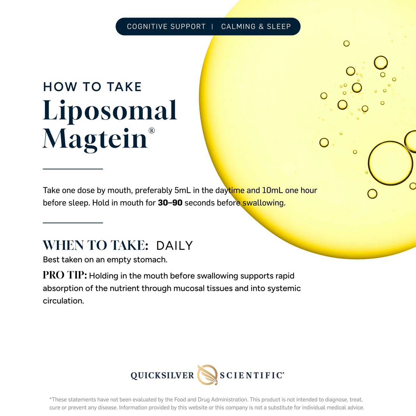 Liposomal Magtein® - Magnesium L-Threonate for Brain & Sleep