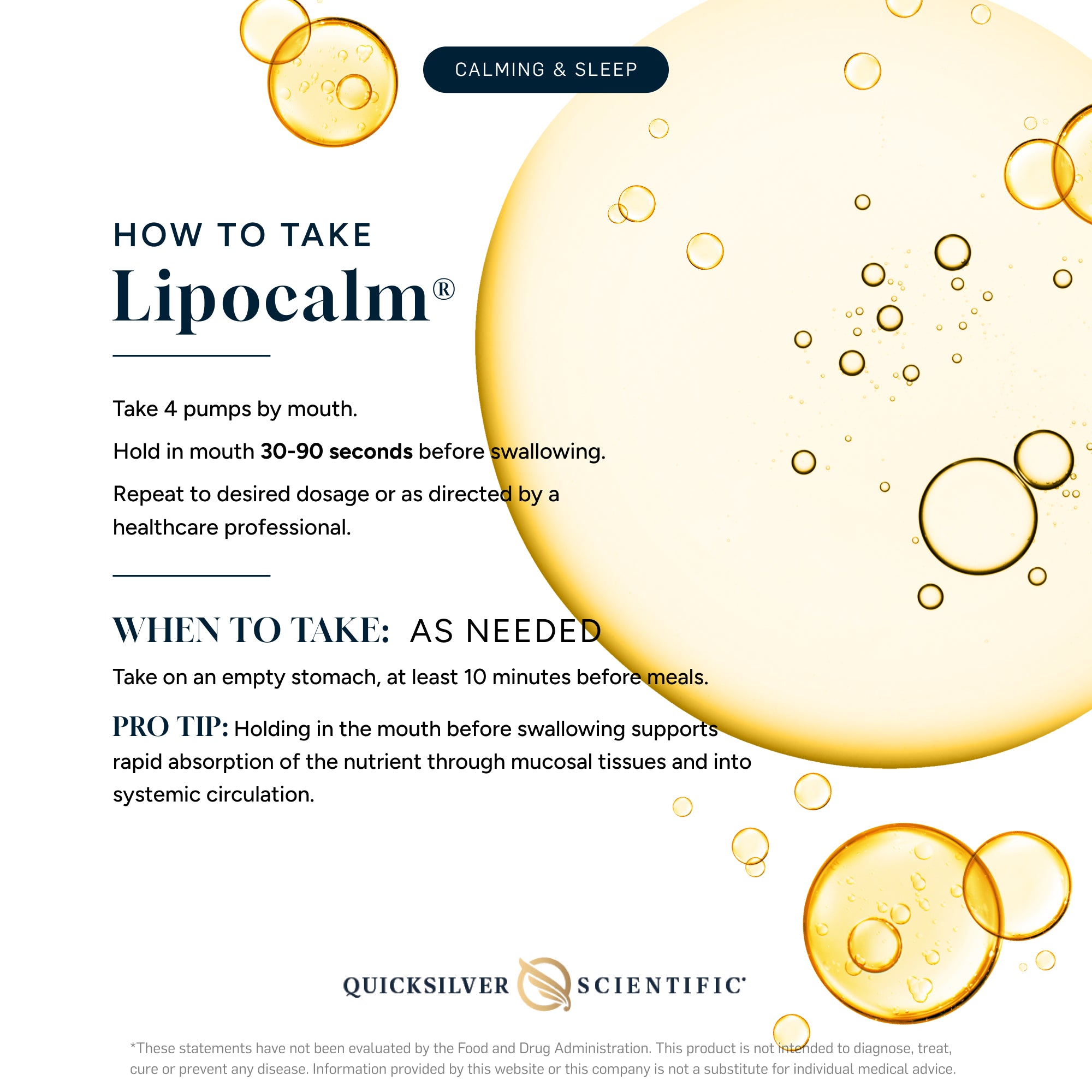 Lipocalm with PharmaGaba - Calm and Sleep Support Supplement
