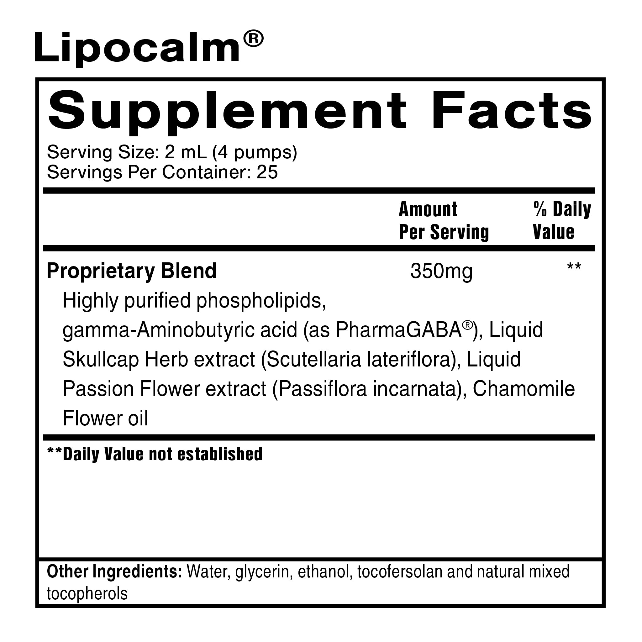 Lipocalm with PharmaGaba - Calm and Sleep Support Supplement