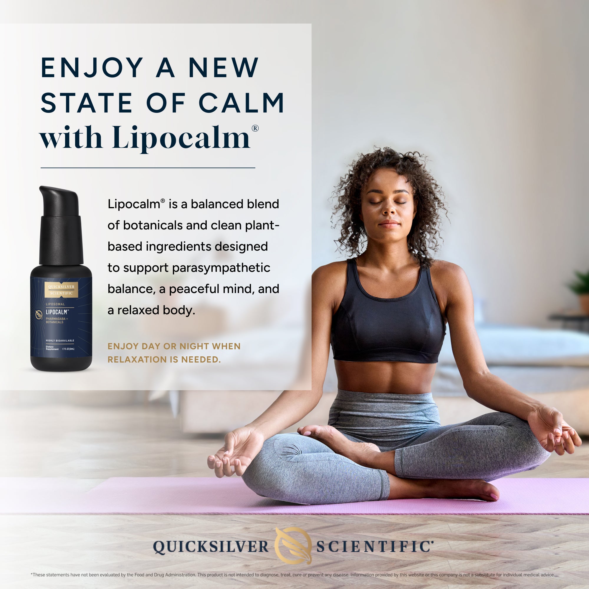 Lipocalm with PharmaGaba - Calm and Sleep Support Supplement