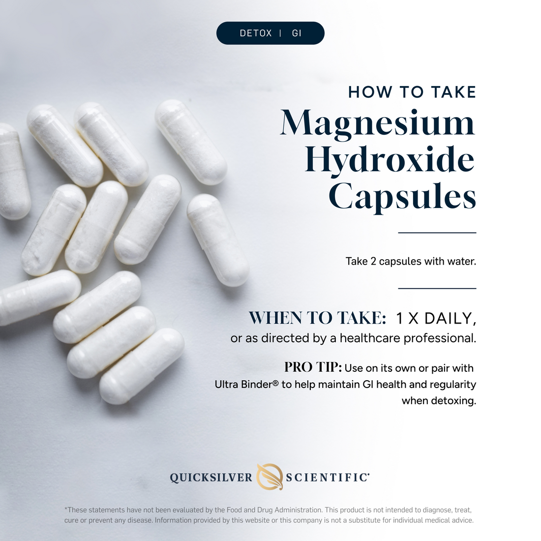 Magnesium Hydroxide - Constipation Support Supplement