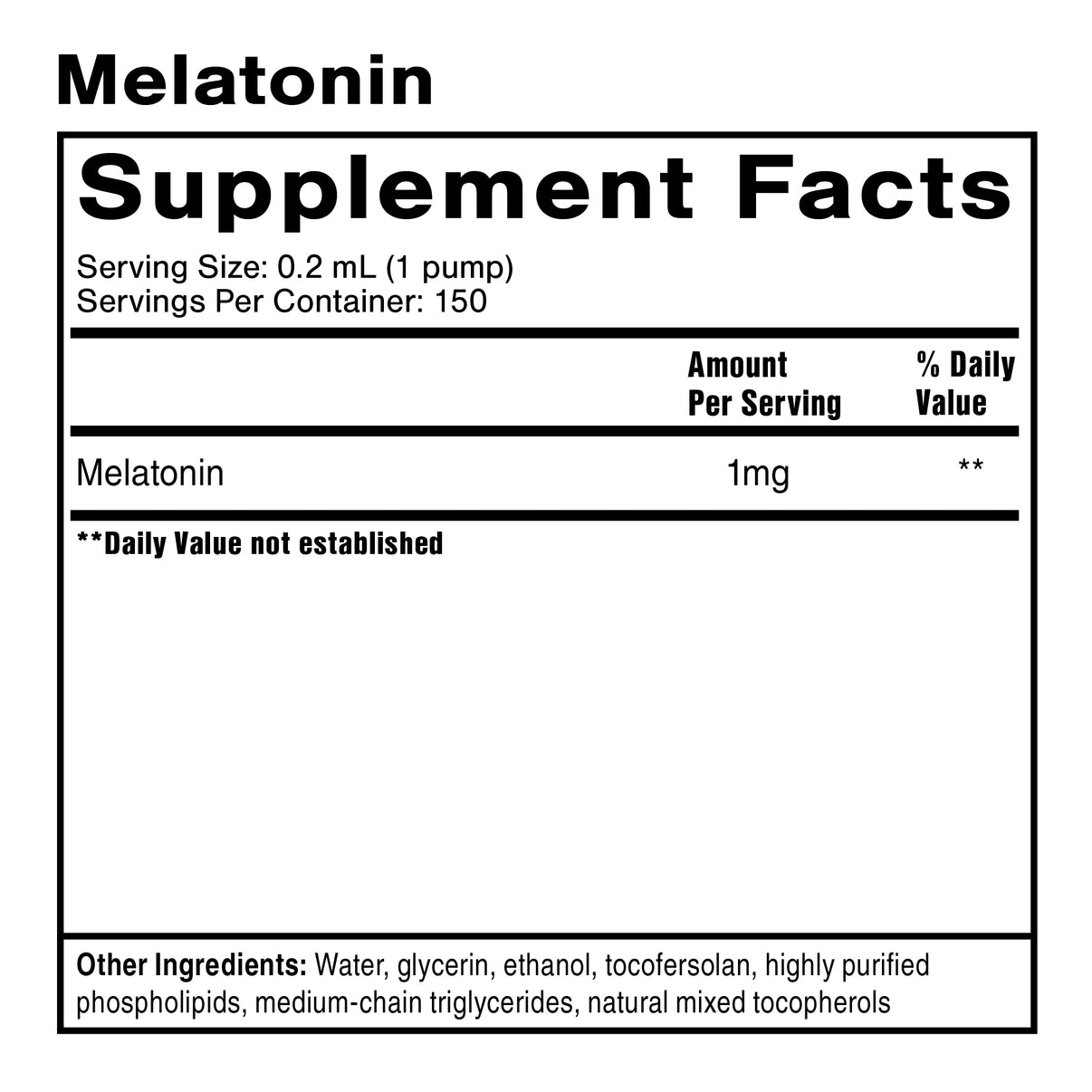 Liposomal Melatonin - Fast Acting Sleep Support Supplement
