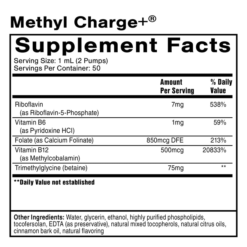 Methyl Charge+® - Methylation Support Supplement - Quicksilver
