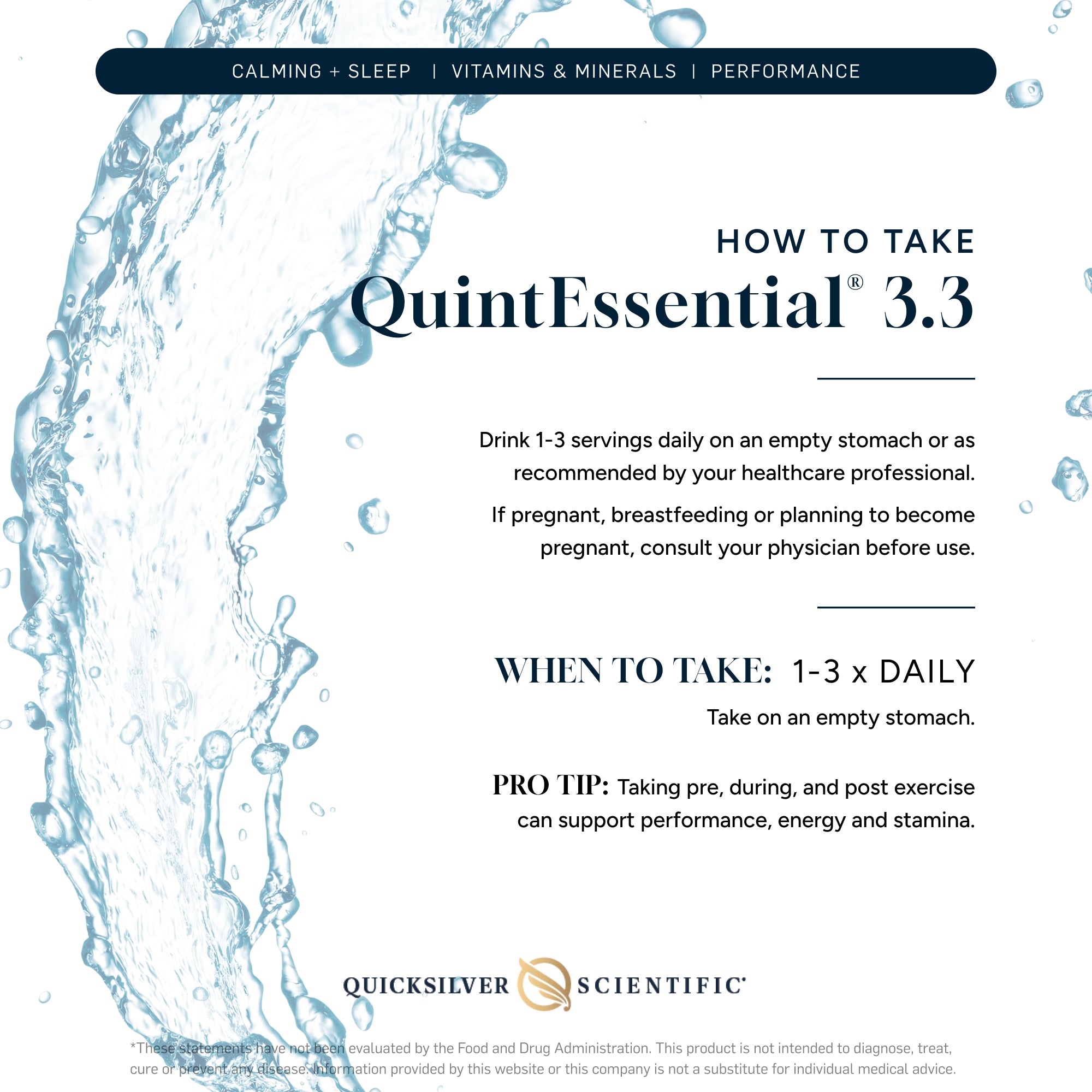 QuintEssential Hypertonic 3.3 Sachets - Quicksilver