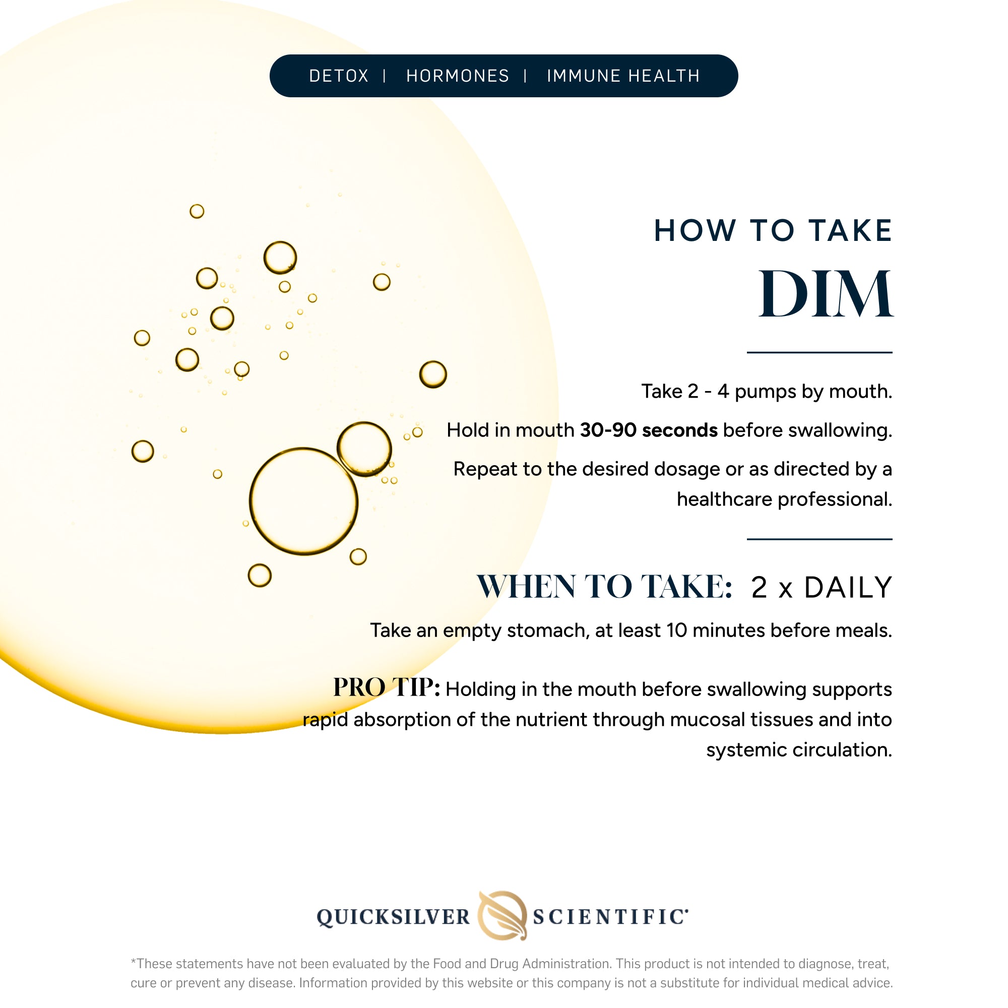 DIM (Diindolylmethane) - Hormone Supplement - Quicksilver