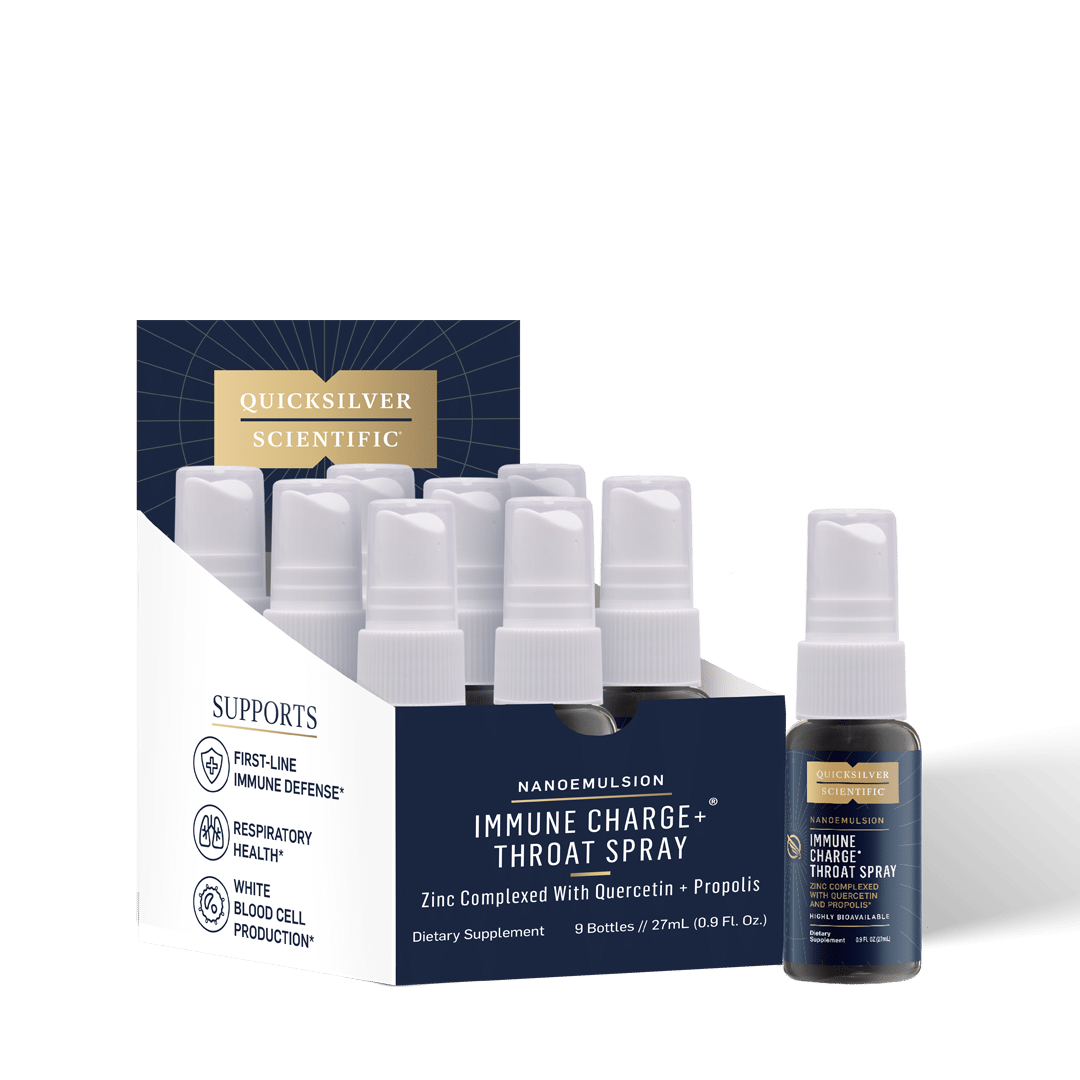 Immune Charge+® Throat Spray Pack of 9 – Quicksilver Scientific